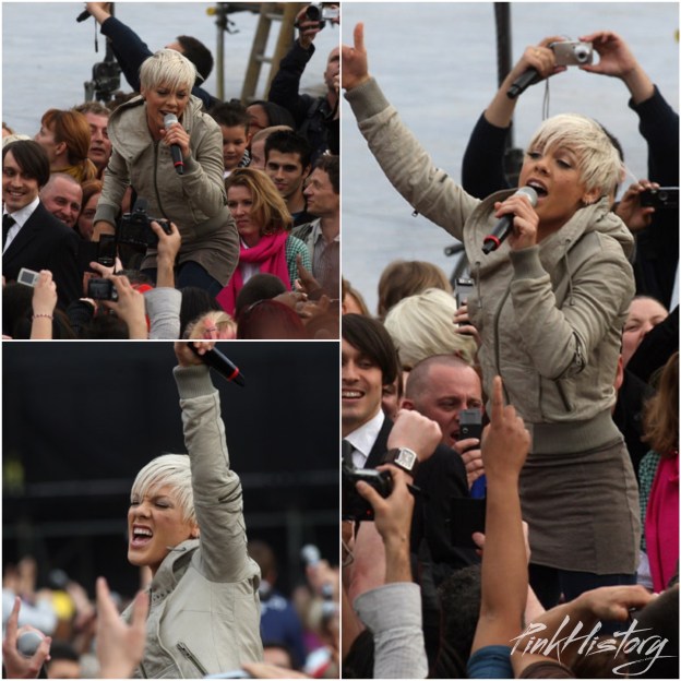 On This Day in Pink History… 30th April 2009, Pink attended the filming ...