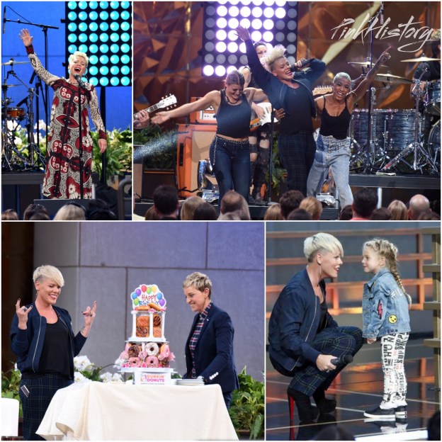 On This Day in Pink History… 8th September 2015, P!nk was on The Ellen ...