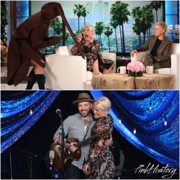 On This Day in Pink History… 13th October 2014, Pink was on The Ellen ...