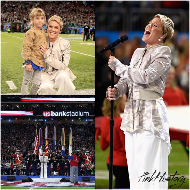 On This Day in #PinkHistory… 4th February 2018, Pink performed the ...