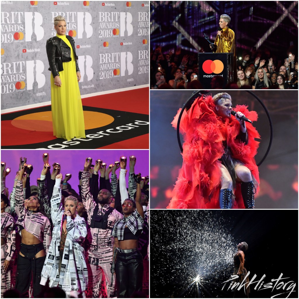 On This Day in #PinkHistory… 20th February 2019 Pink attended the Brit ...