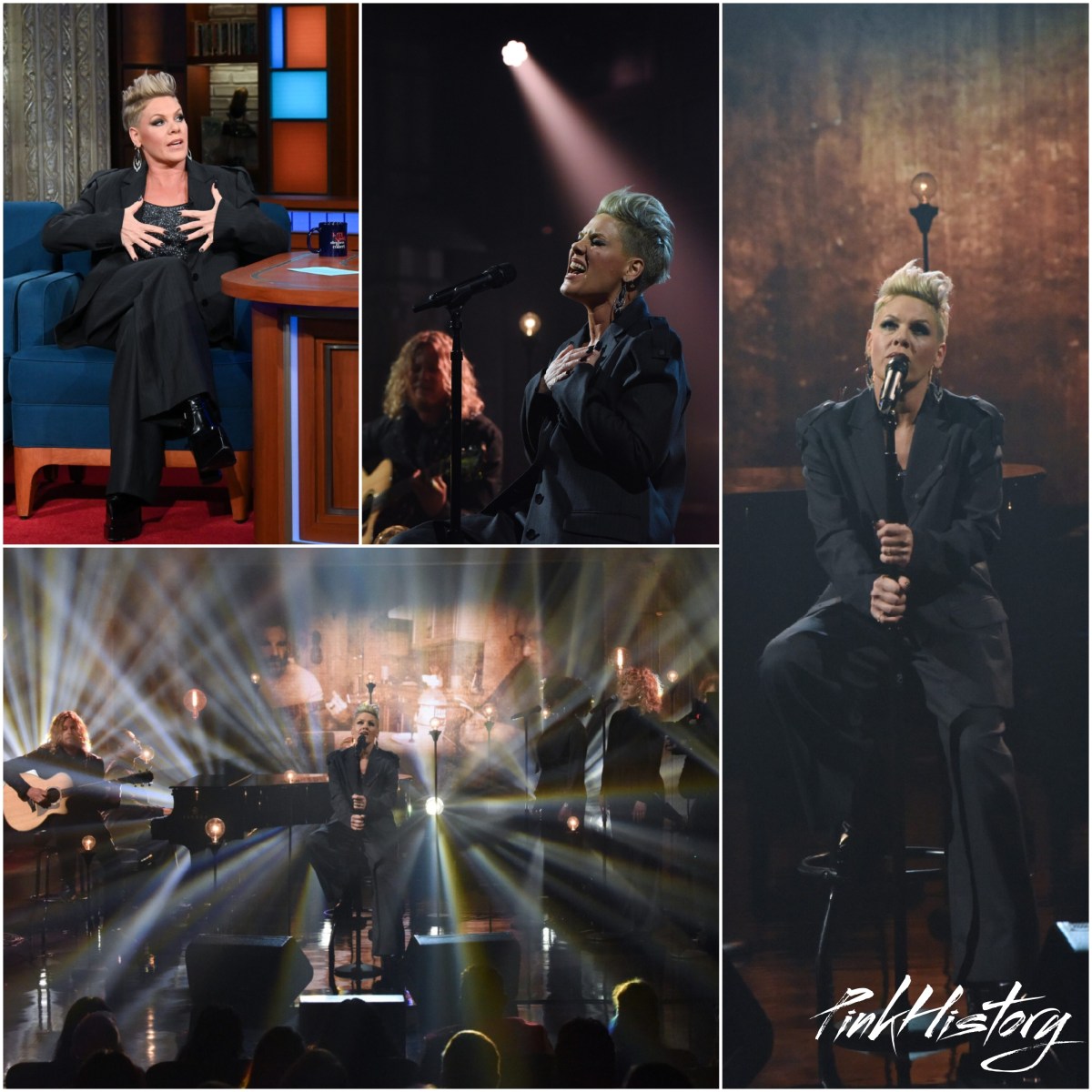 On This Day in #PinkHistory… 21st February 2023 Pink was on the Late ...